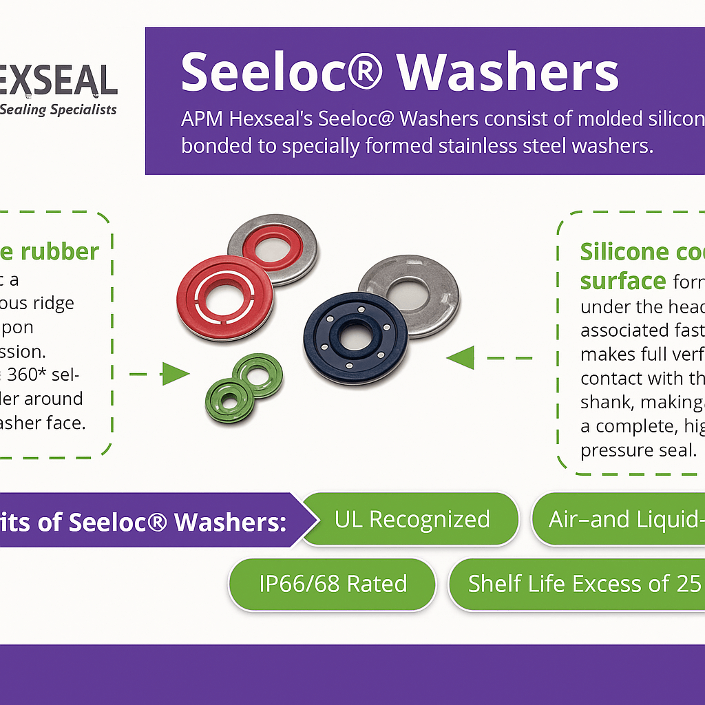 Seeloc® Washers 2.0 – מהפכה בתחום האטימה התעשייתית